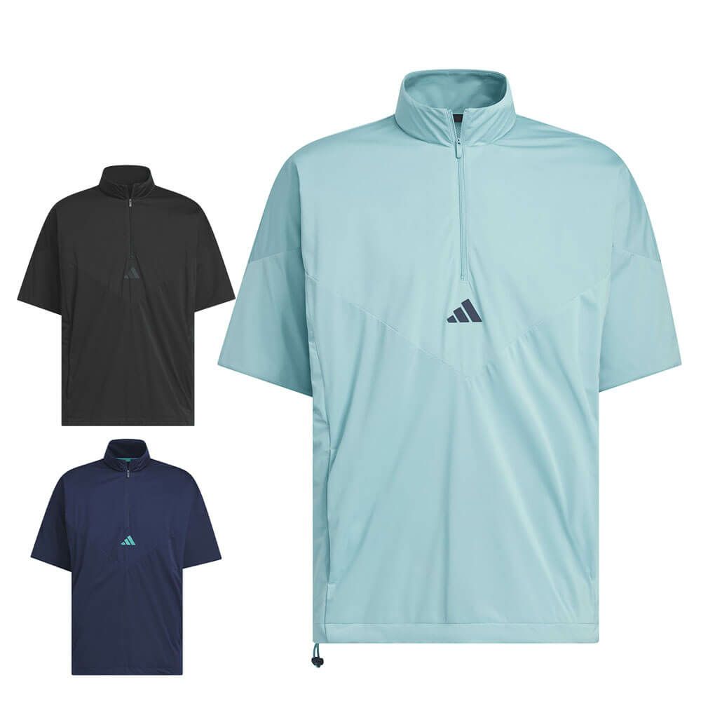 アディダス adidas メンズ コードカオス ハーフジップ 半袖 ウィンド