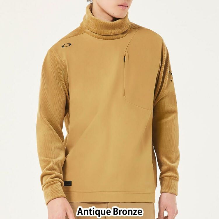 オークリー OAKLEY メンズ ロゴデザイン フリース 長袖 タートルネック